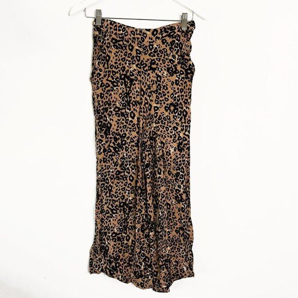 Aritzia | Pants & Jumpsuits | Aritzia Wilfred Faun Leopard Print Wide ...